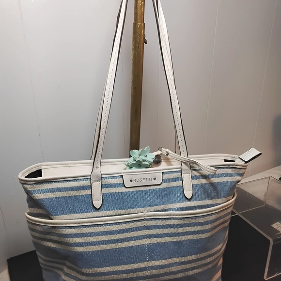 Rosetti | Bags | Rosetti Blue And White Striped Tote Bag | Poshmark